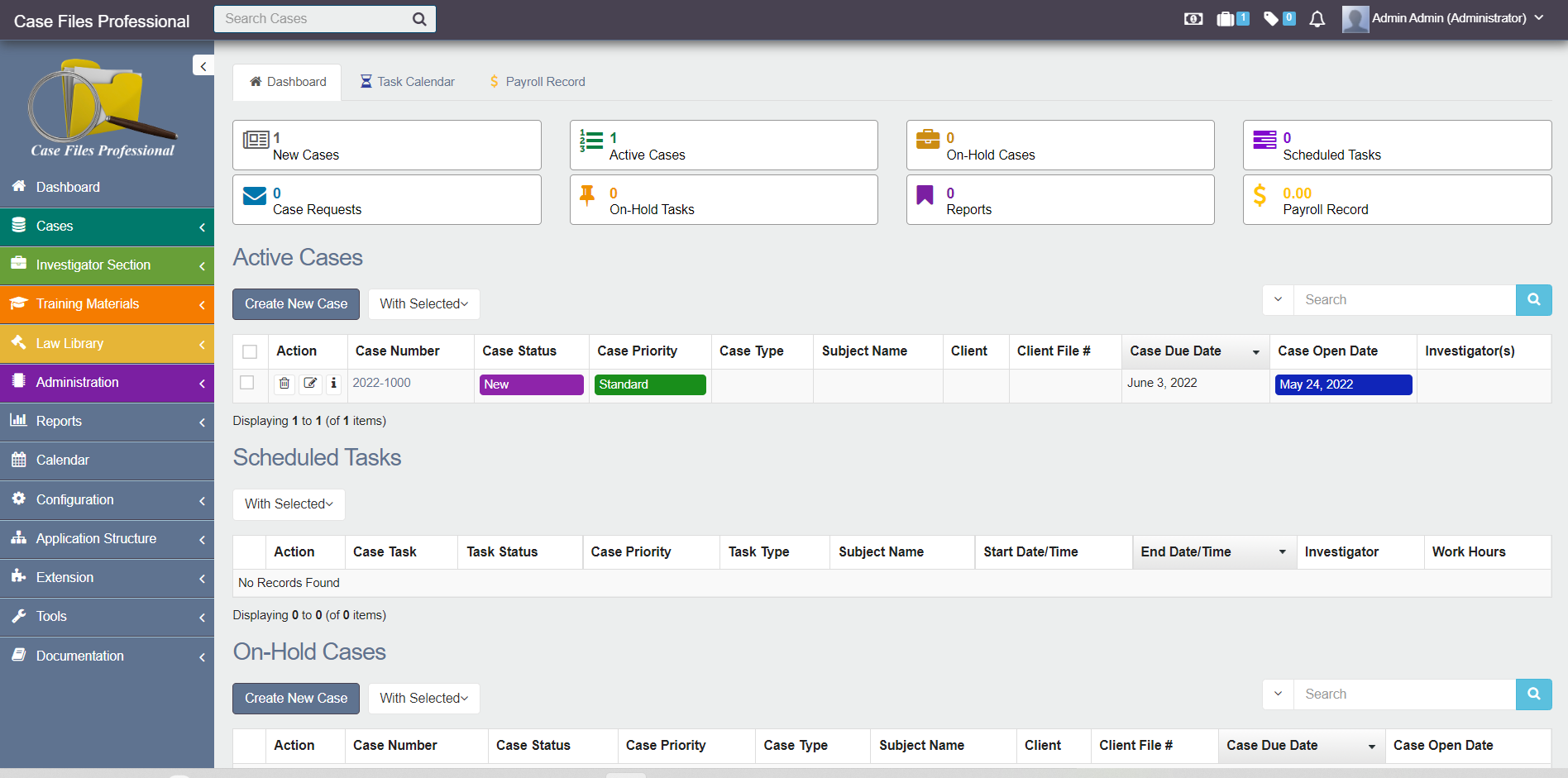 Open Source Case Files Professional